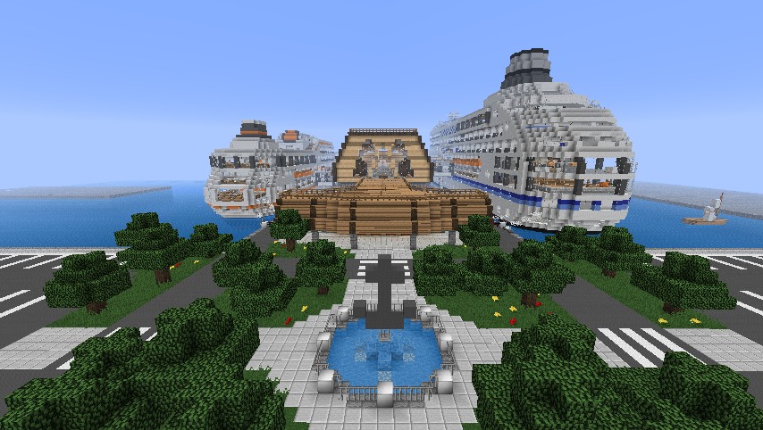 Cruise Ship Terminal Minecraft Map