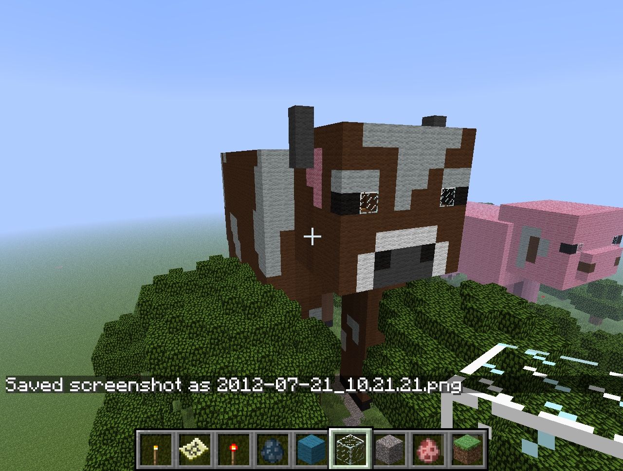 Want to live in a pig? Here's your chance! Minecraft Map