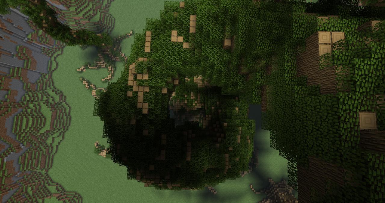 Huge, spiral tree - (bi)weekly big build Minecraft Map