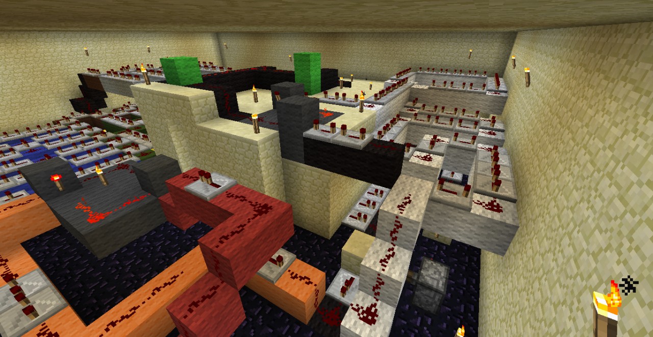 Repeater lock with protection system Minecraft Map