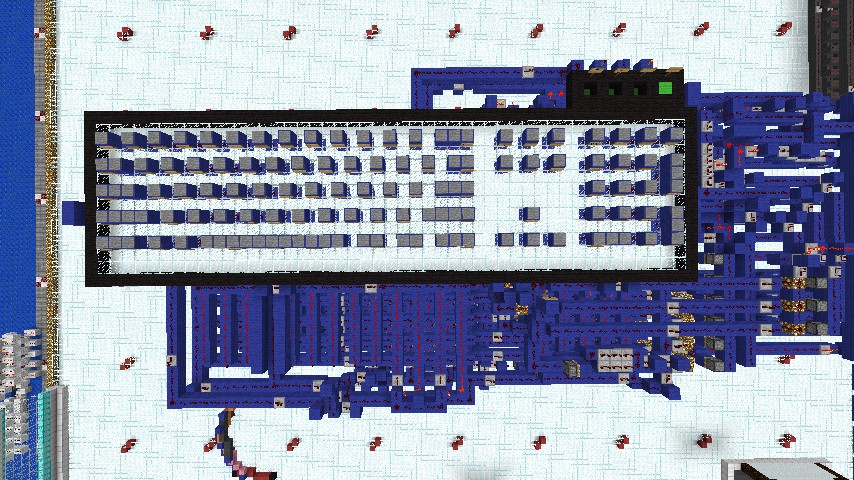 QWERTY keyboard and word processor Minecraft Map