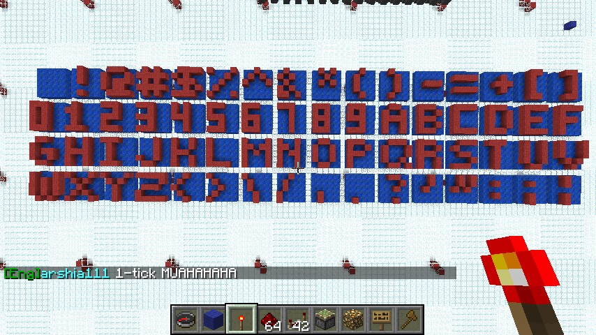QWERTY keyboard and word processor Minecraft Map