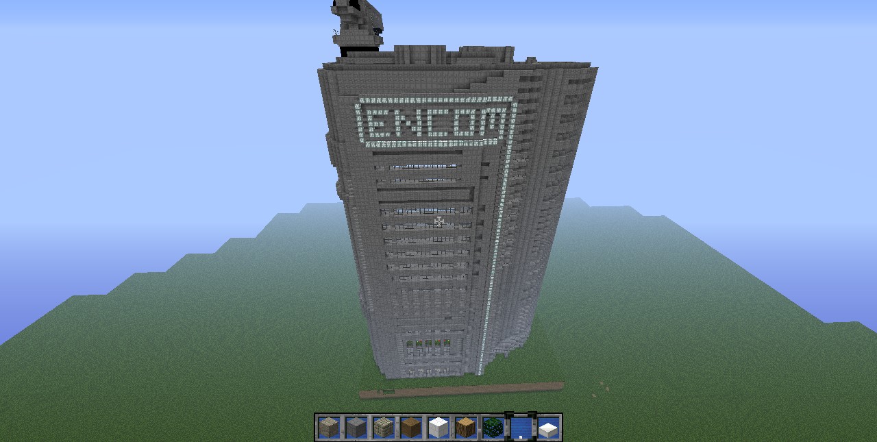 Tron Legacy Encom Tower Minecraft Map