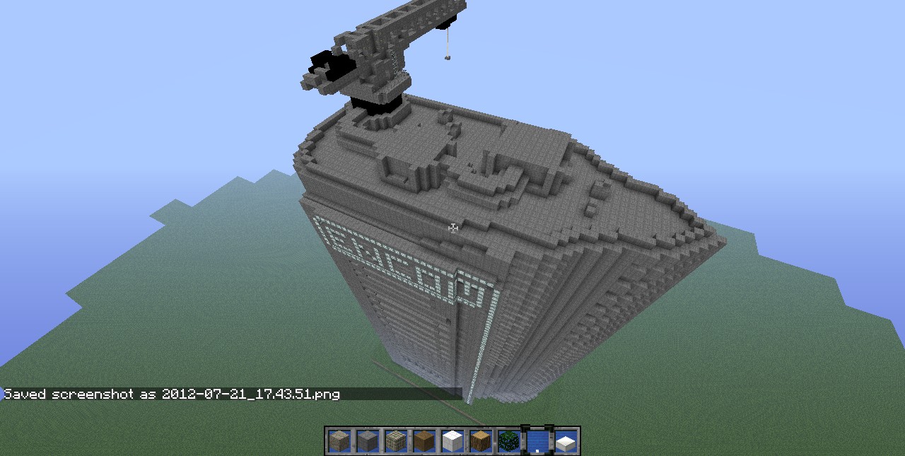 Tron Legacy Encom Tower Minecraft Map