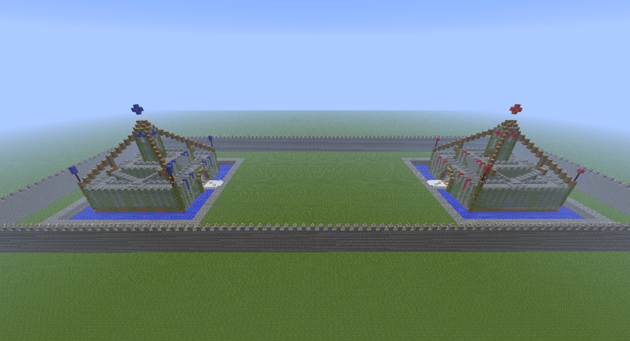 Red Vs Blue Area Minecraft Map