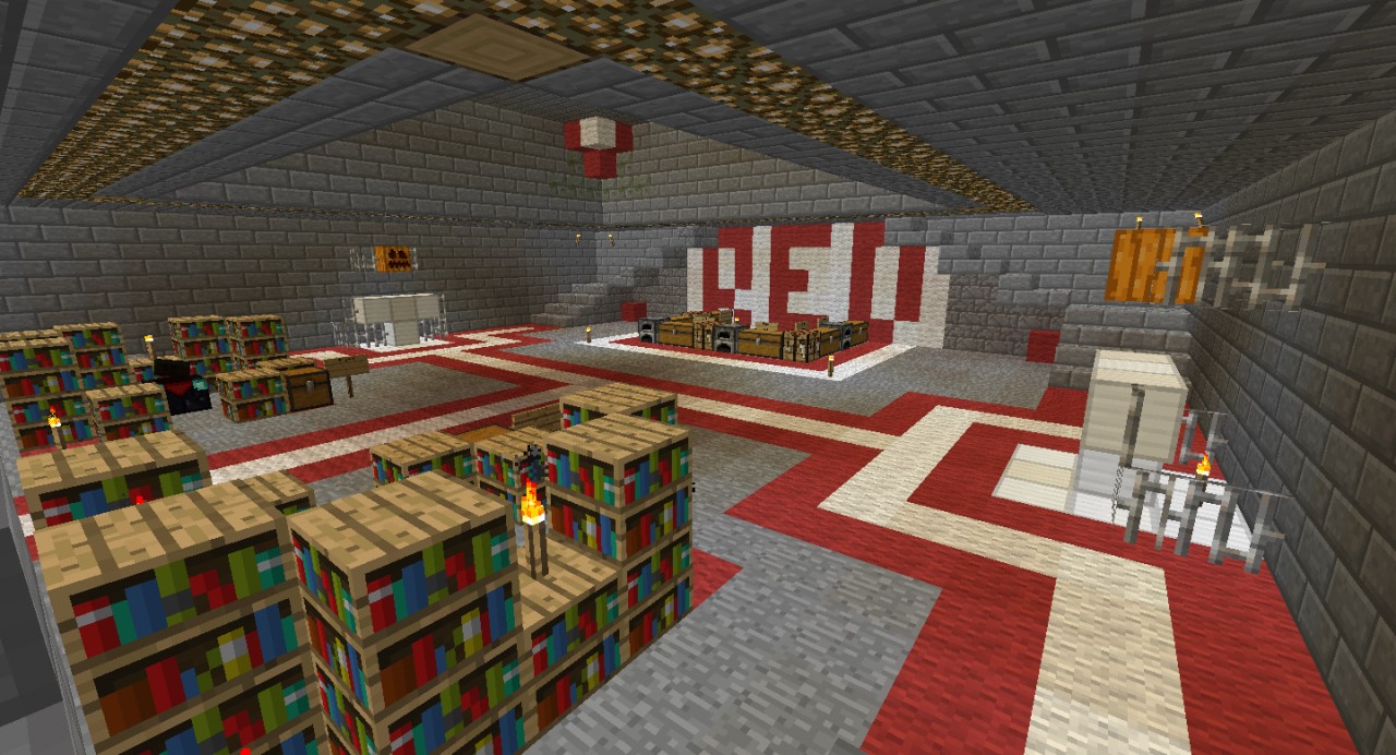 Red Vs Blue Area Minecraft Map