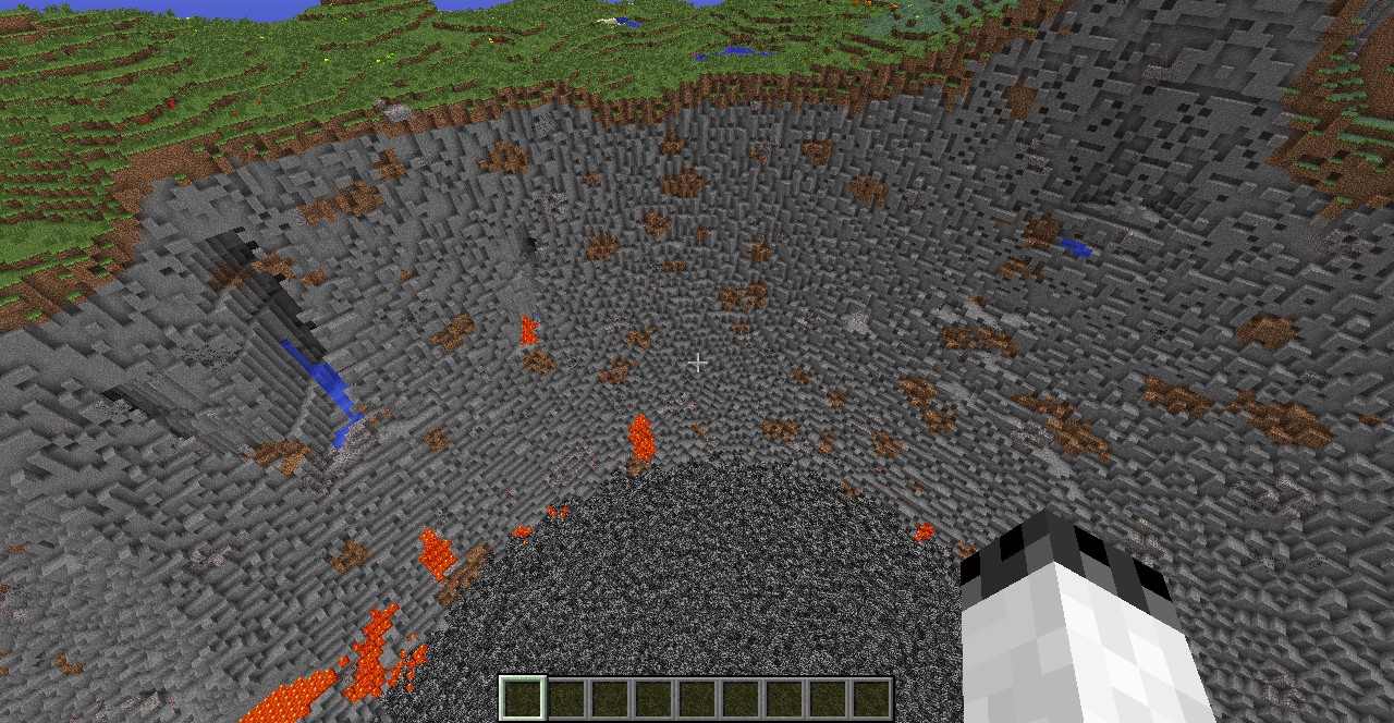 Giant crater hostile Minecraft Map