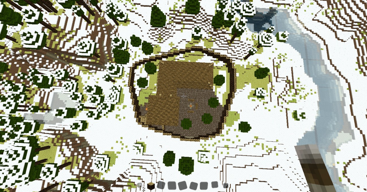 Spawn point for a RPG map Minecraft Map