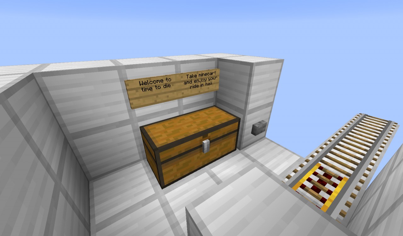 Time to Die | Boat / Minecart Fun map Minecraft Map