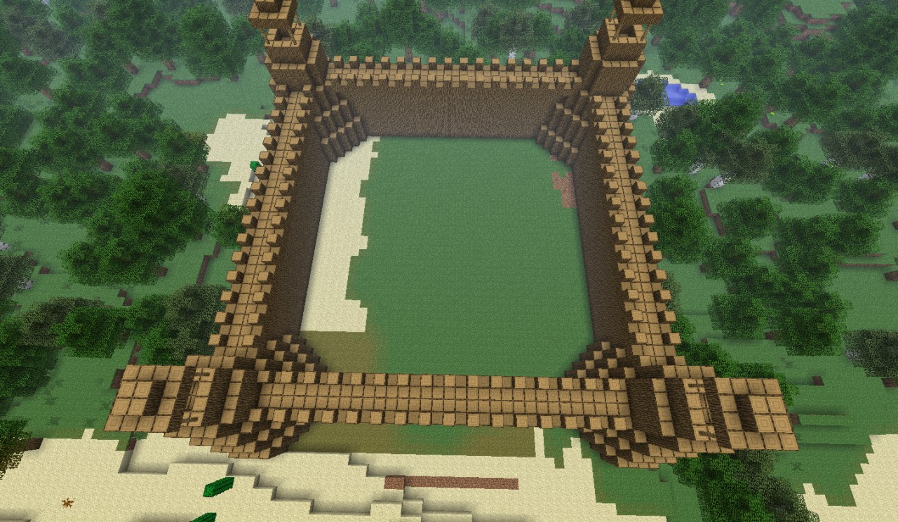 castle defense wall Minecraft Map
