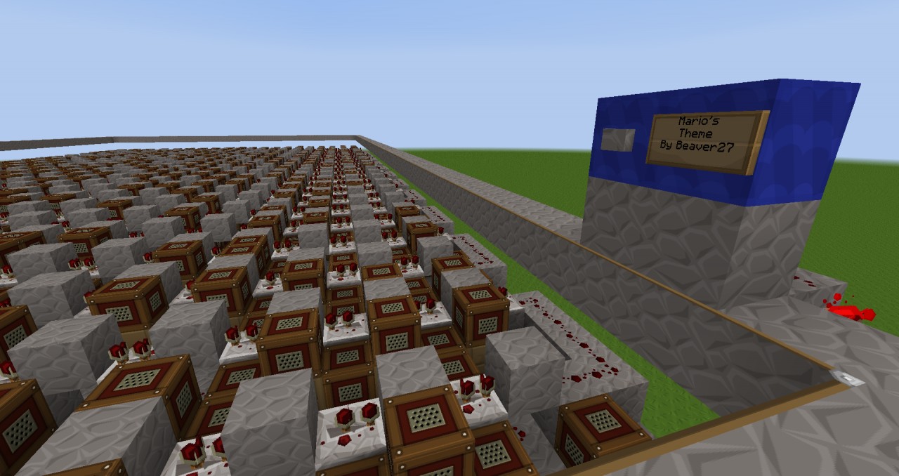 Mario's Theme on Note Blocks Minecraft Map