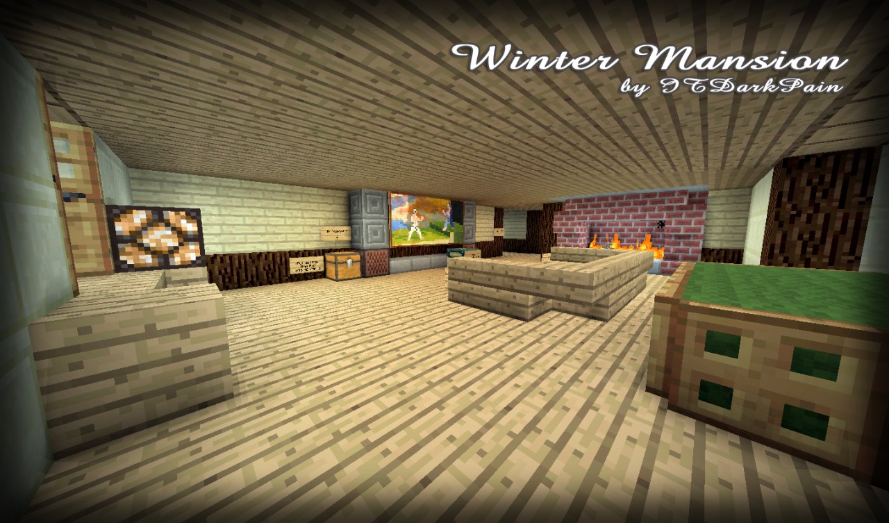 Island Project #2 - Winter Mansion Minecraft Map
