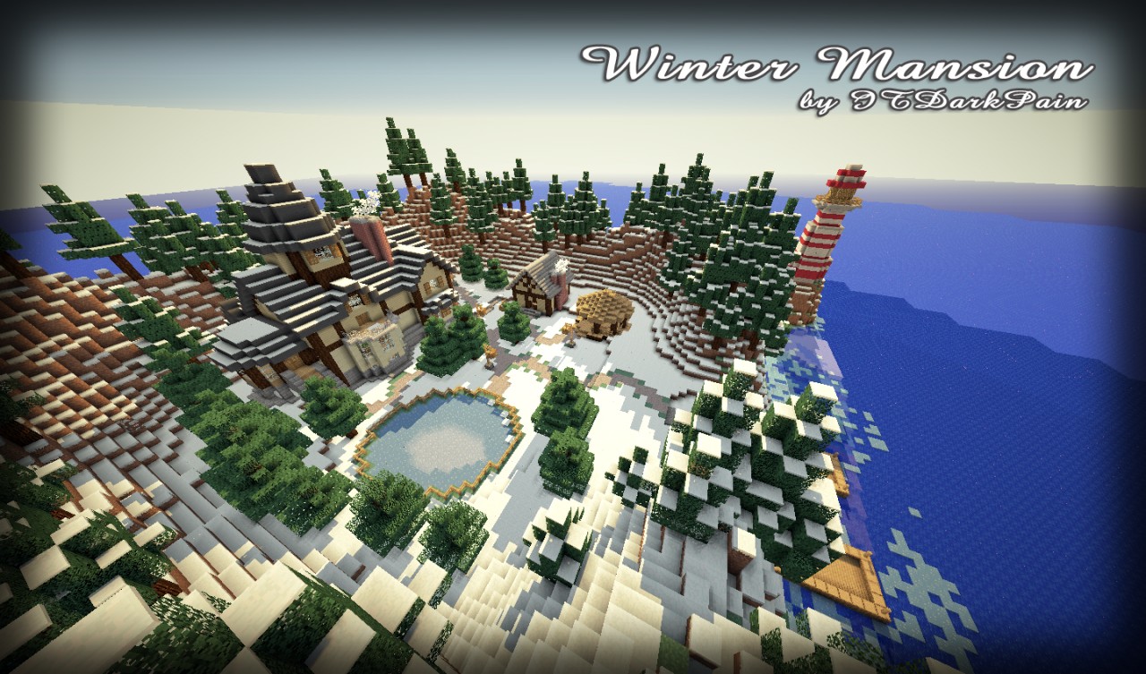 Island Project #2 - Winter Mansion Minecraft Map