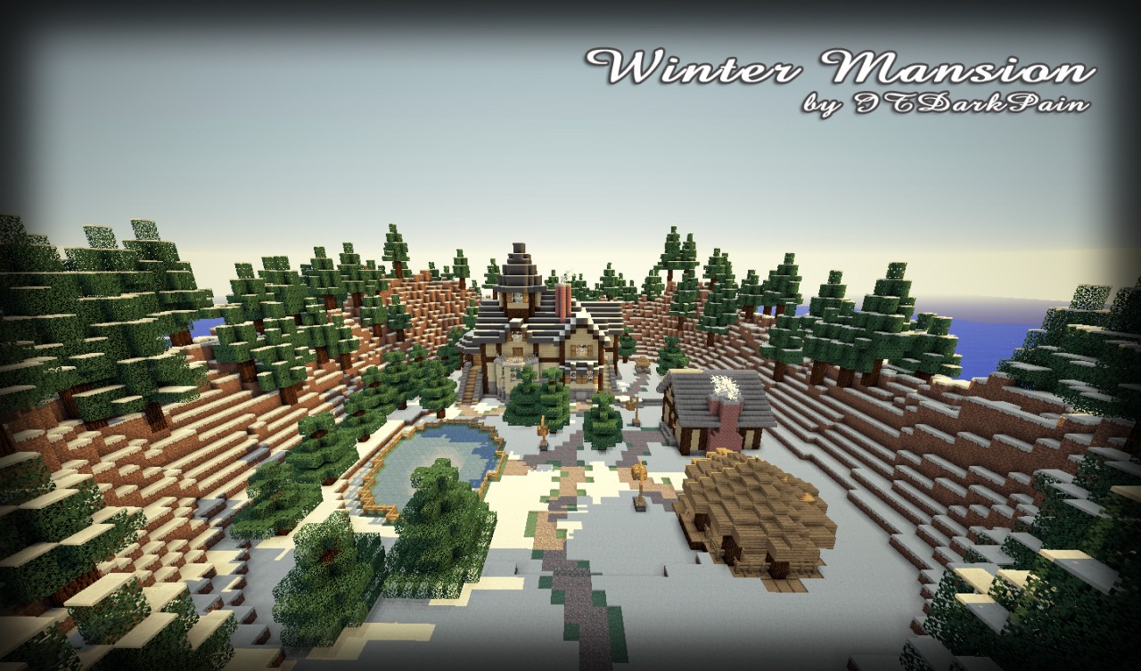 Island Project #2 - Winter Mansion Minecraft Map