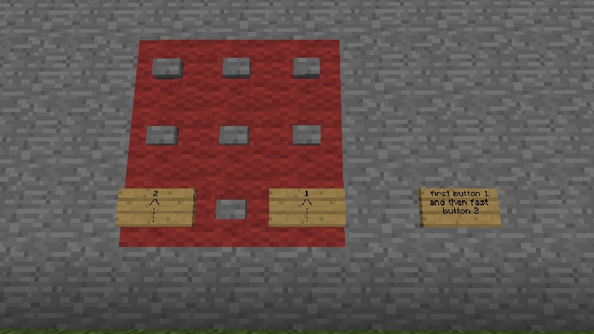 2 locked doors Minecraft Map