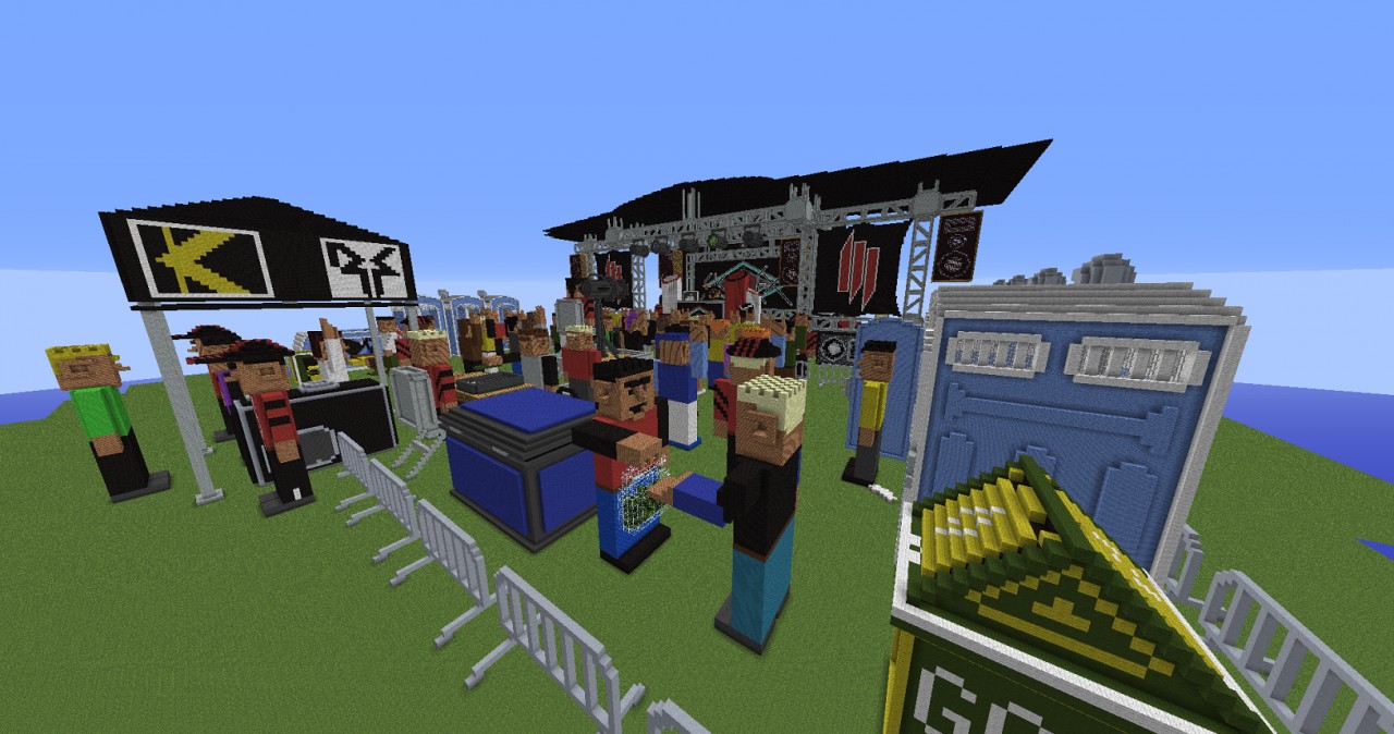 Skrillex Concert Stage Minecraft Map