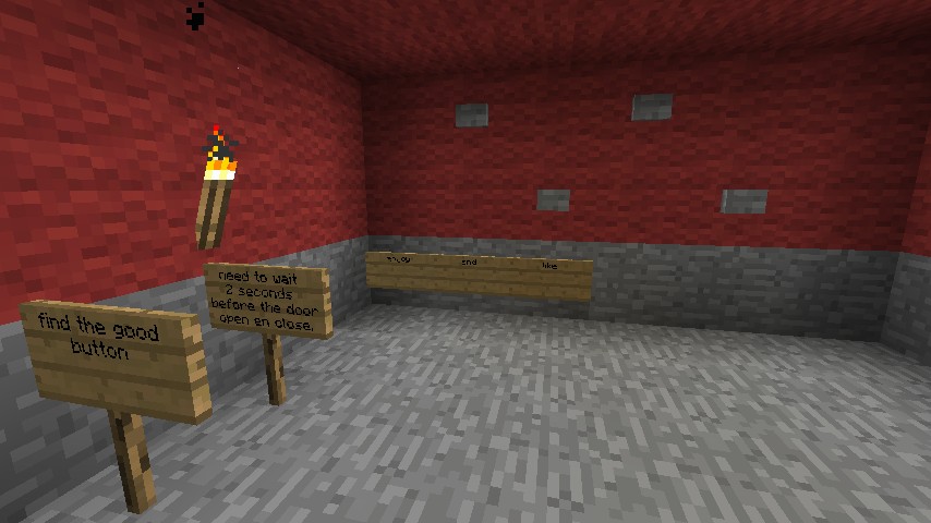 2 locked doors Minecraft Map