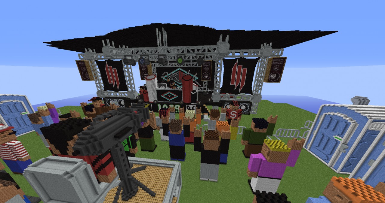 Skrillex Concert Stage Minecraft Map