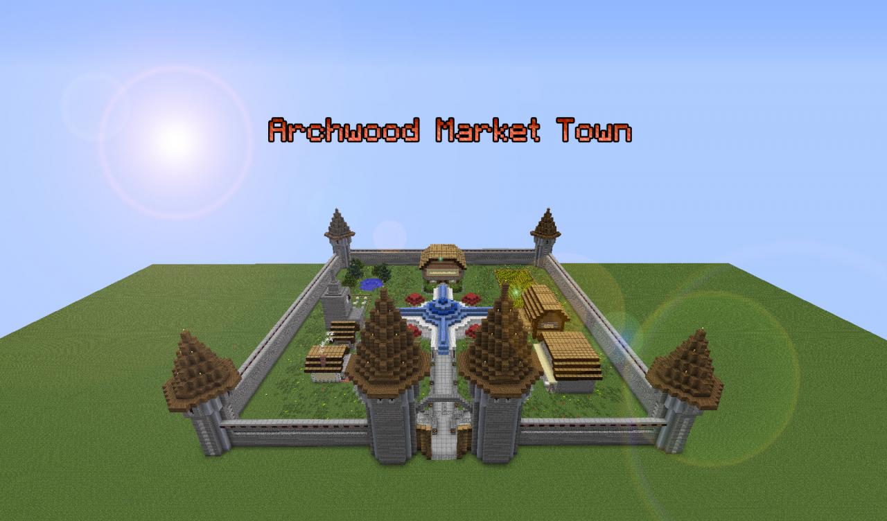 Archwood Market Town Minecraft Map
