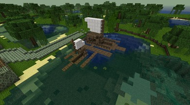 fort and village Minecraft Map