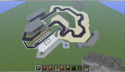 Race track Minecraft Map