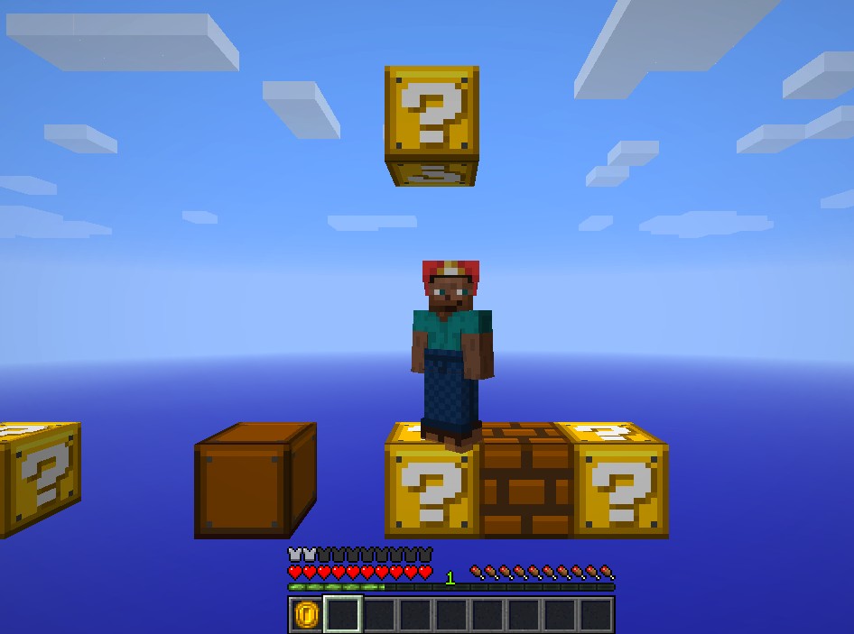 Super Mario Bros world 1-1 in Minecraft! Minecraft Map