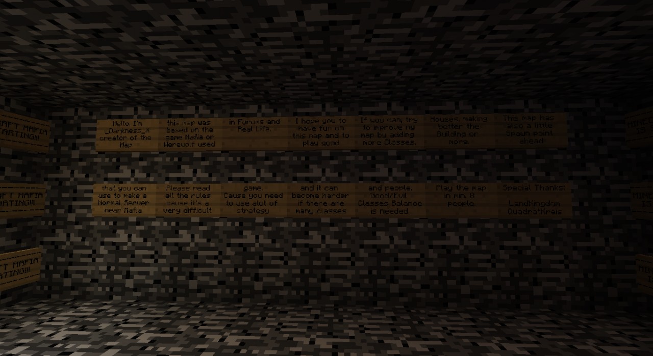 Mafia Game Minecraft Map