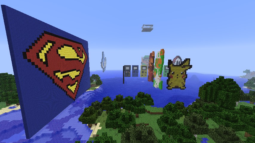 Pixel Art Minecraft Map