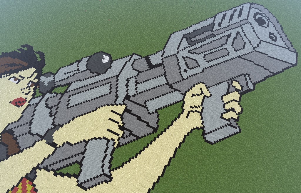 Maria Hill - Siege Pixel Art Minecraft Map