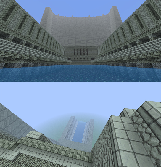 One Man Builds: The Hoover Dam Minecraft Map