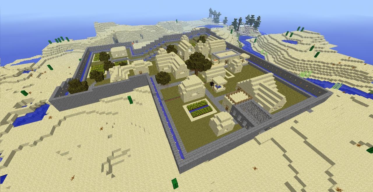 Desert Village Minecraft Map