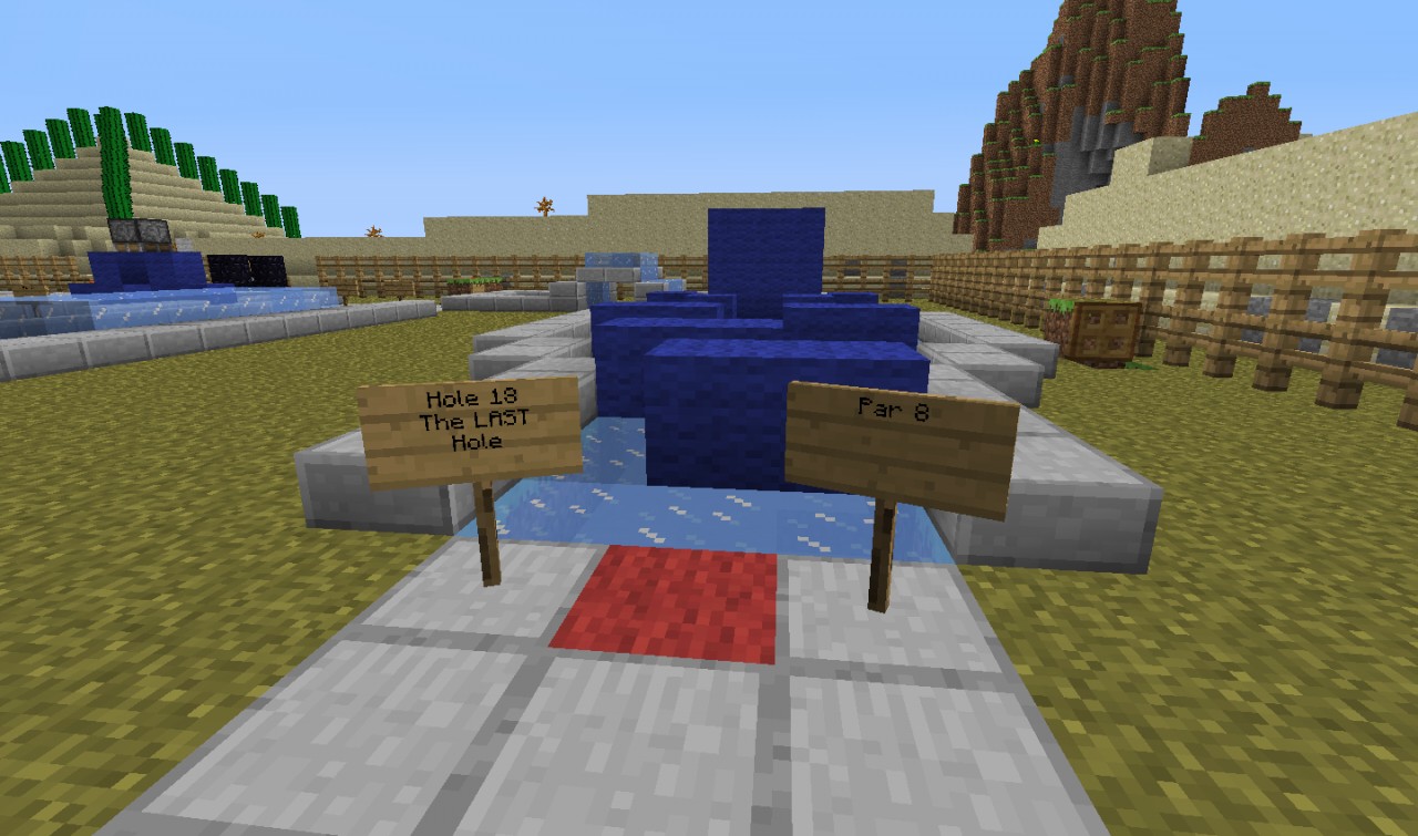 Golf Course.... IN MINECRAFT! Minecraft Map