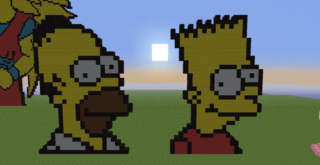 Pixel Art Minecraft Map