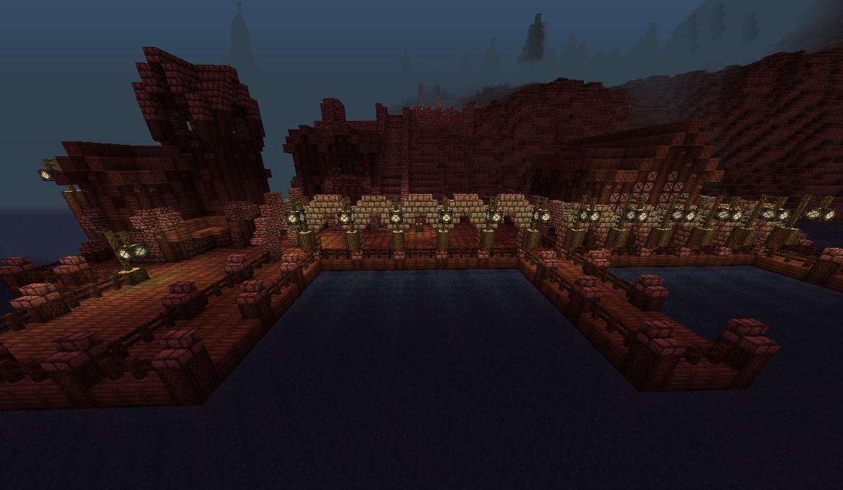 Medieval dock area: A new start Minecraft Map