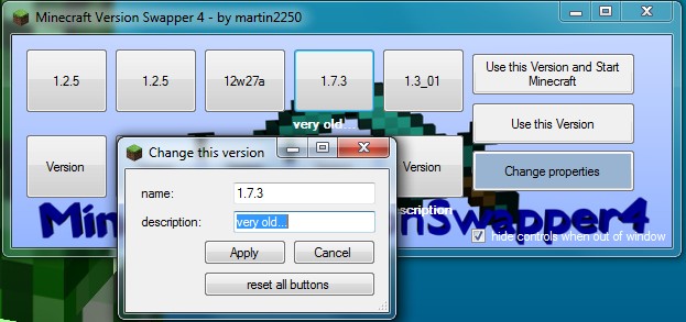 MinecraftVersionSwapper4 Minecraft Mod