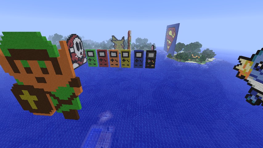 Pixel Art Minecraft Map