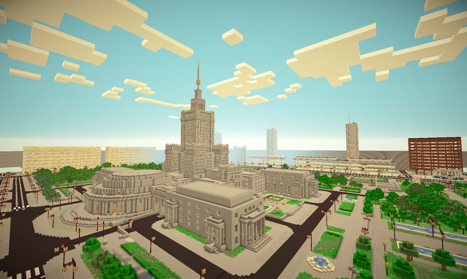 Scale 1:1 Palace of Culture and Science (PKiN) in Warsaw Poland - stage ...