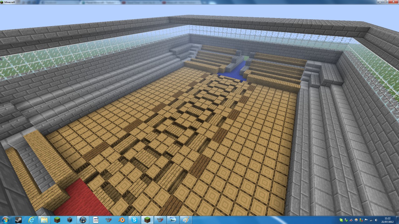 spleef arena Minecraft Map