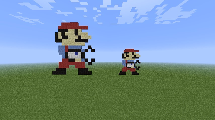Mari0 Art (Mario and Portal Art) Minecraft Map