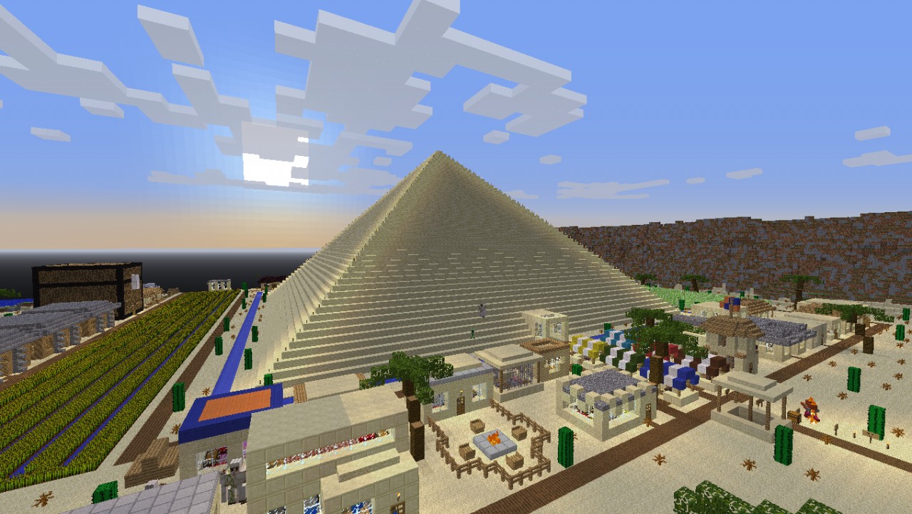 The Pyramid of the Sticking Chicken Minecraft Map
