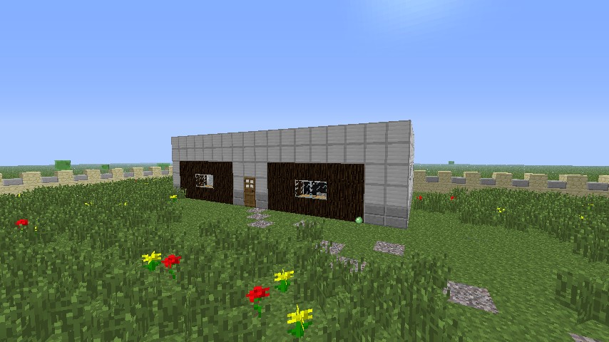 Modern House and Garage Minecraft Map