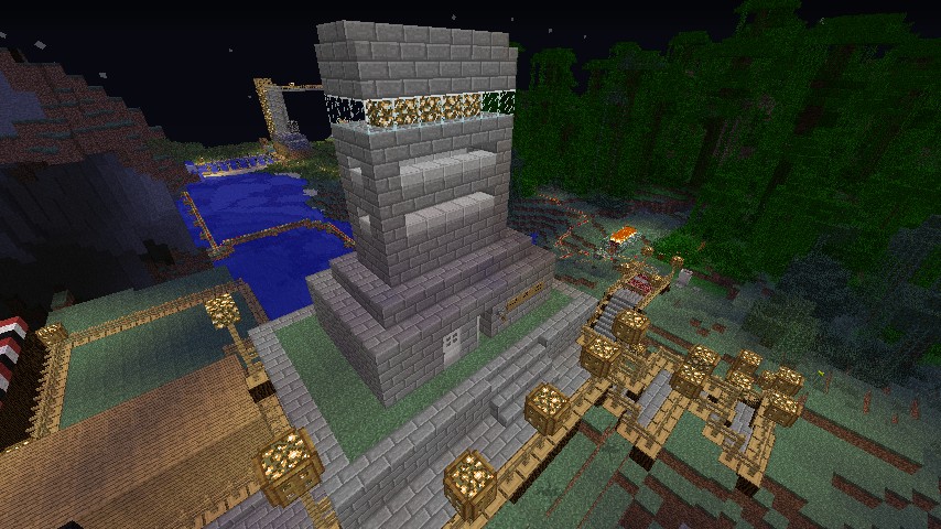 Server and the my tower project Minecraft Map