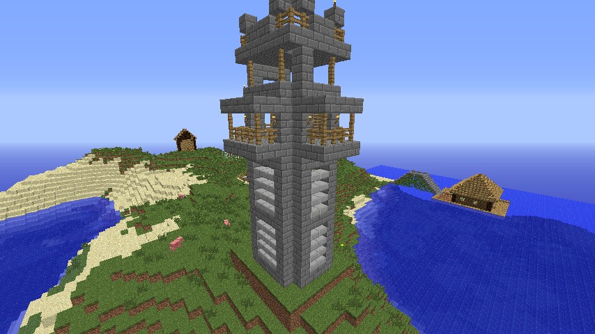 Server and the my tower project Minecraft Map