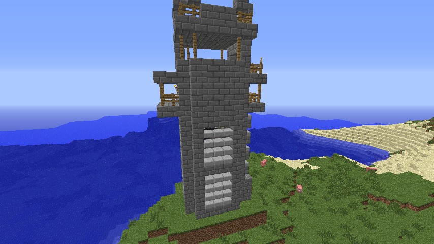 Server and the my tower project Minecraft Map