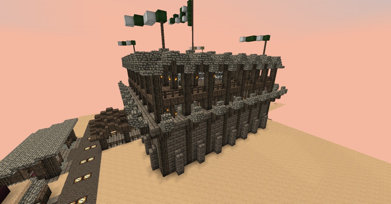 Viking inspired Spawn Building Minecraft Map