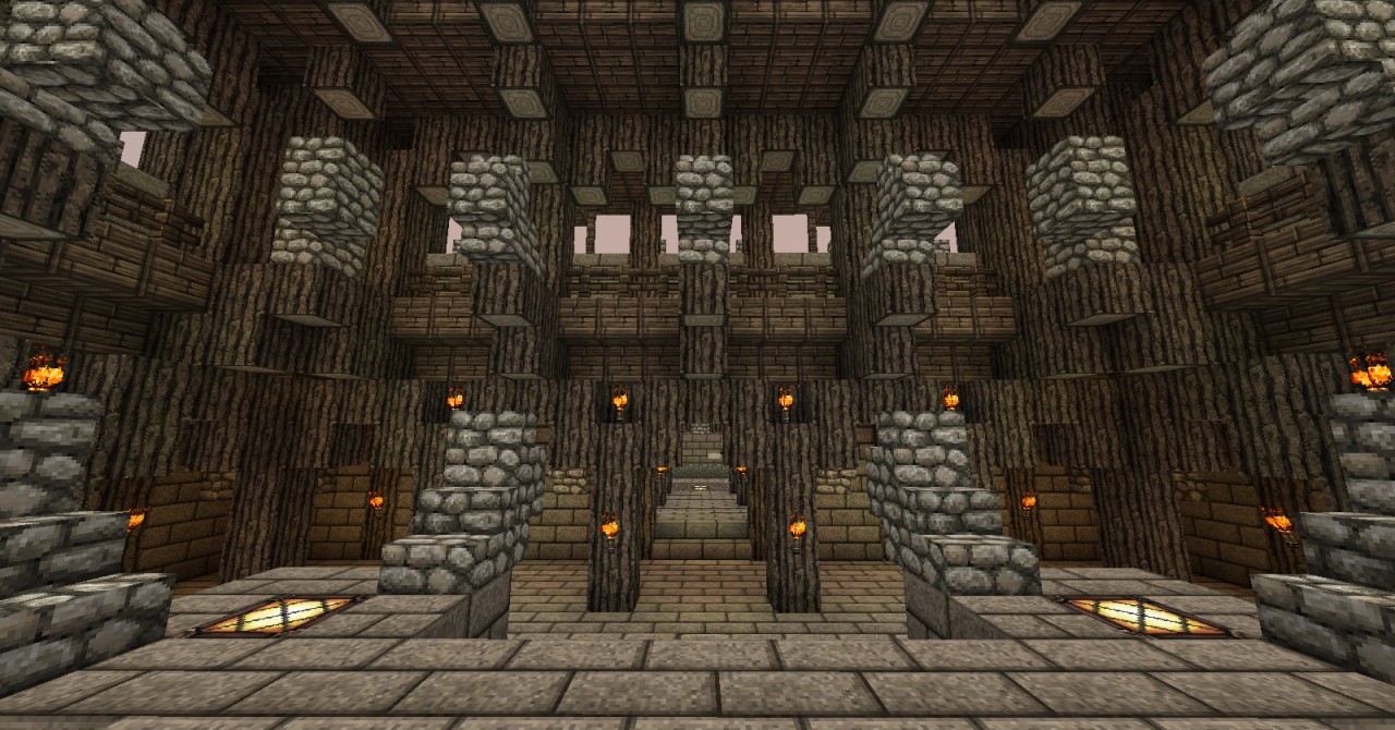 Viking inspired Spawn Building Minecraft Map