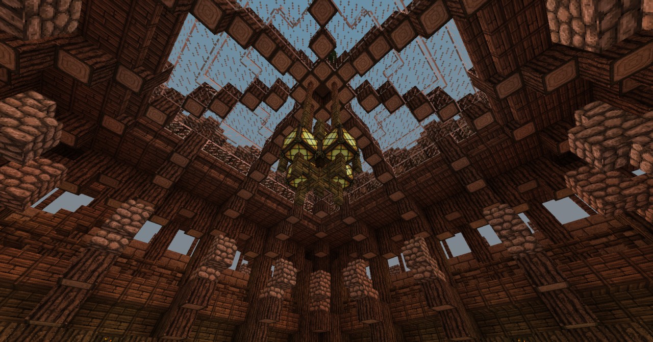 Viking inspired Spawn Building Minecraft Map