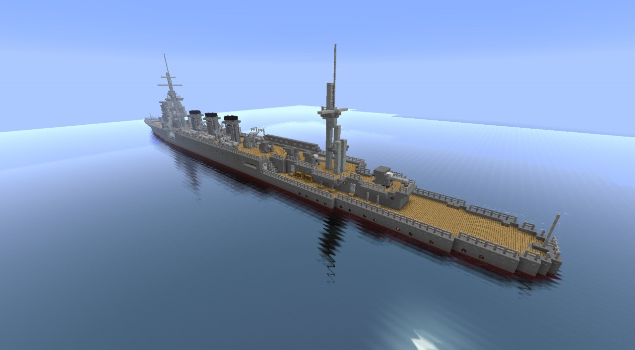 light Cruiser ( IJN Nagara ) Minecraft Map