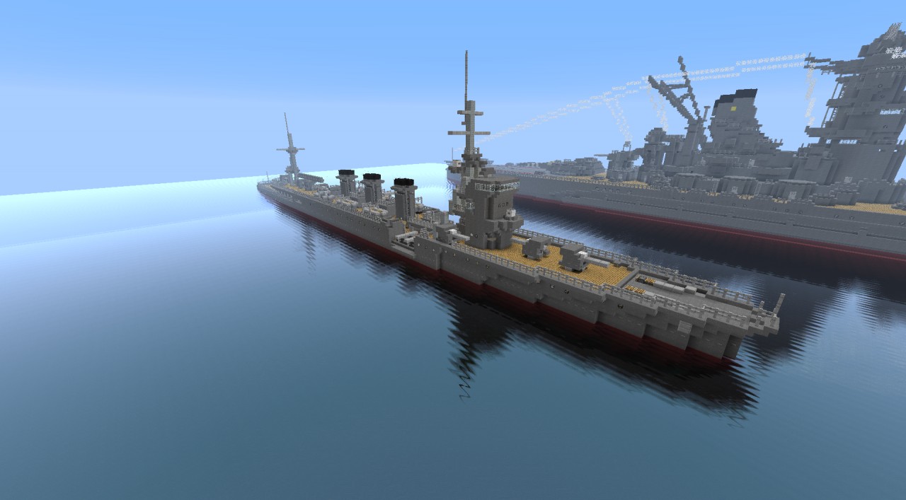 light Cruiser ( IJN Nagara ) Minecraft Map