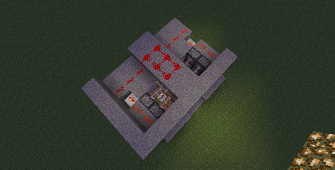 Starter In-Wall Invisible Piston Gate Minecraft Map